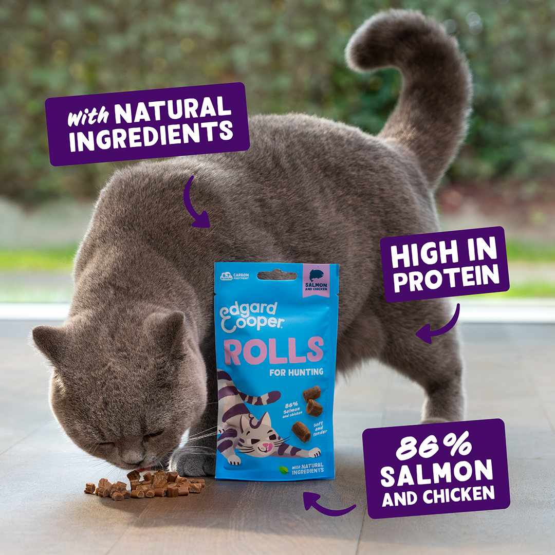 Salmon and chicken Rolls | Natural cat treats | Edgard & Cooper