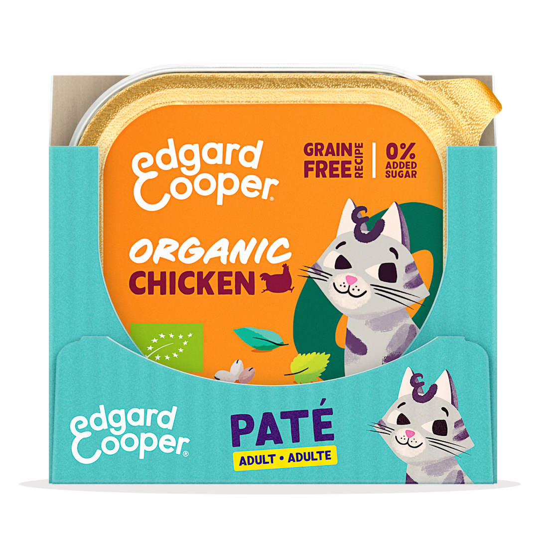 Organic Chicken Grain-Free Paté for Cats | Edgard & Cooper