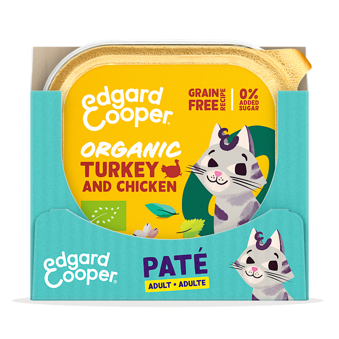 Organic Turkey Grain-Free Paté for Cats | Edgard & Cooper
